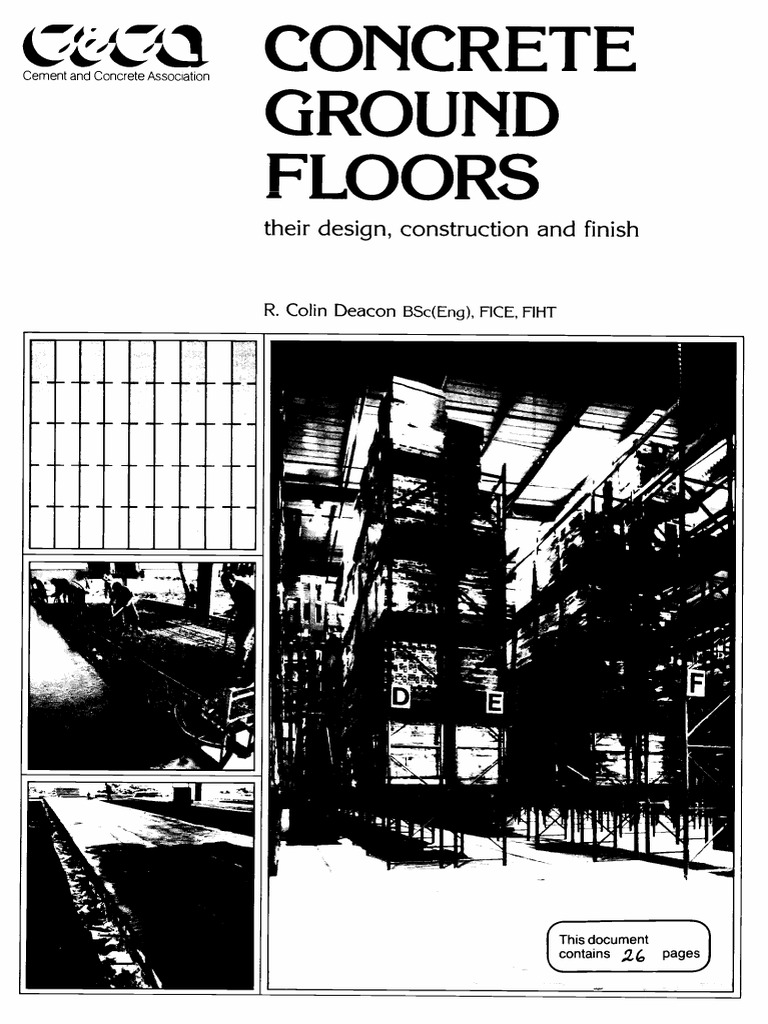 Concrete Ground Floors | PDF | Concrete | Geotechnical Engineering