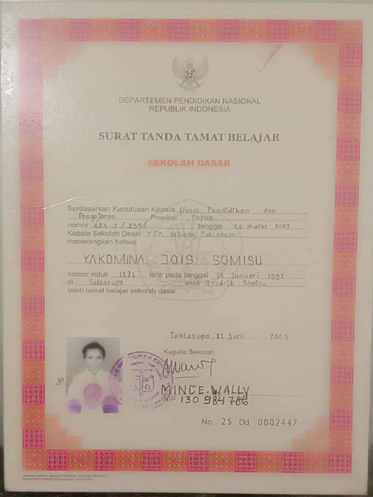 Ijazah SD | PDF