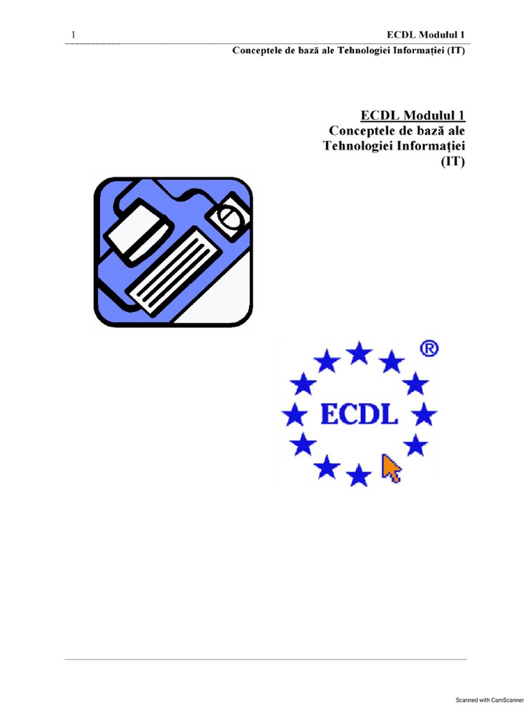ECDL - Modulul 1 | PDF