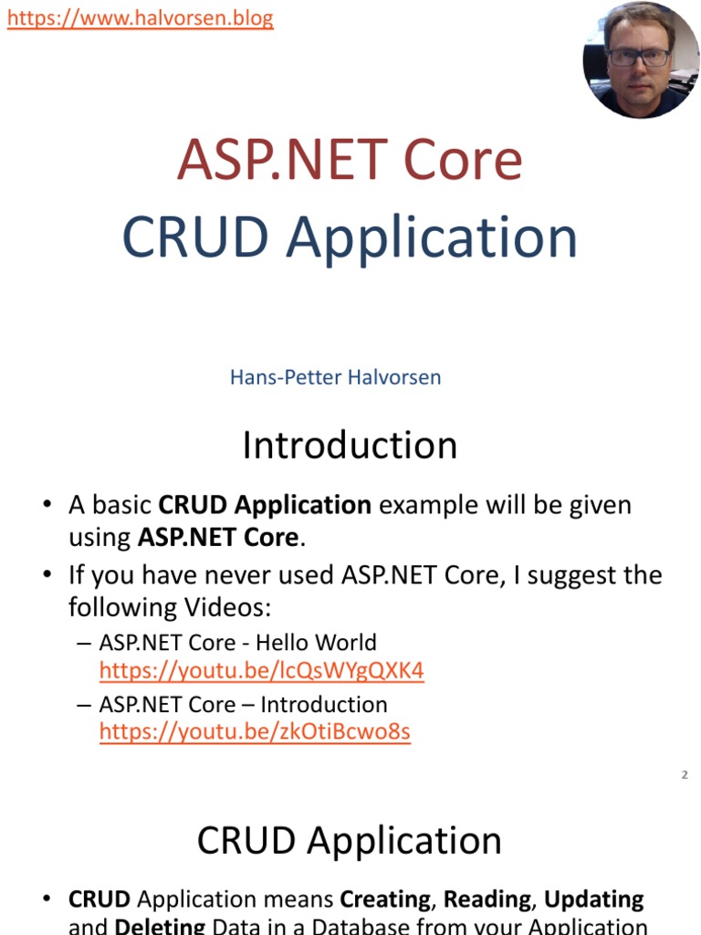 Core - CRUD Application | PDF
