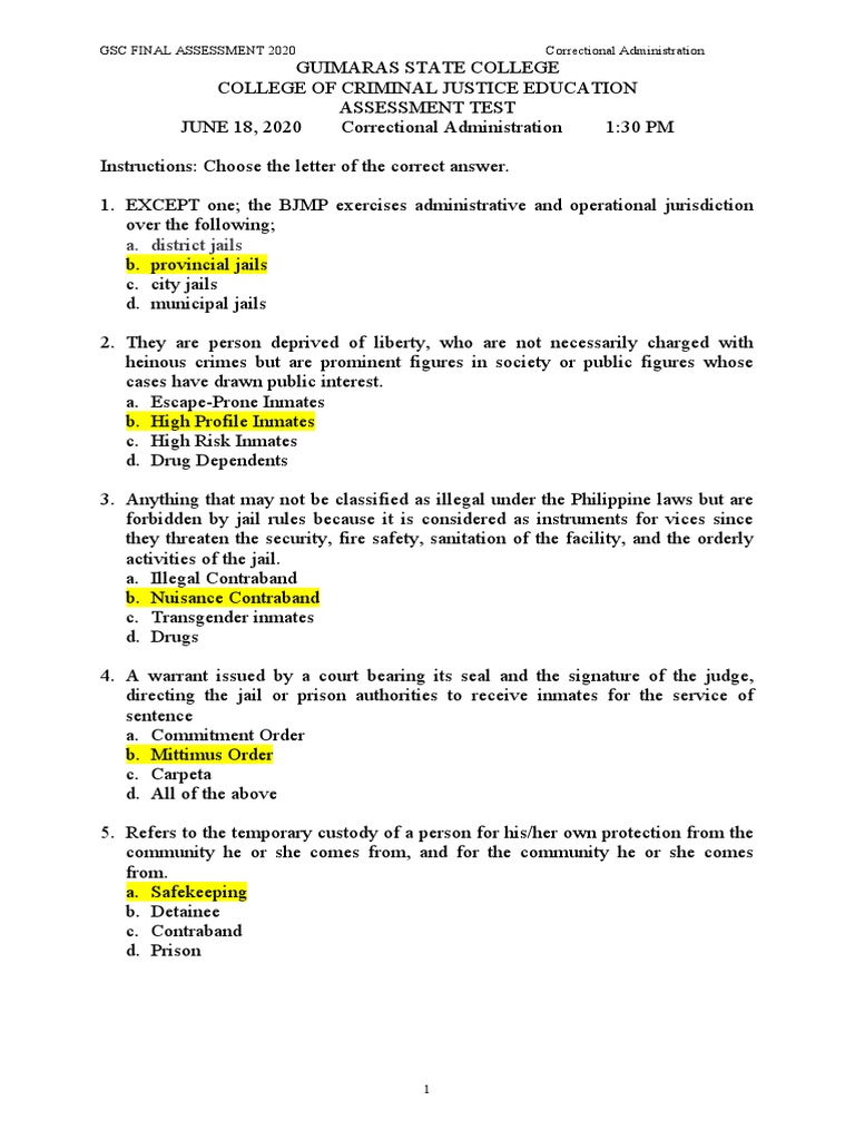 Cor Ad Assessment Test | PDF
