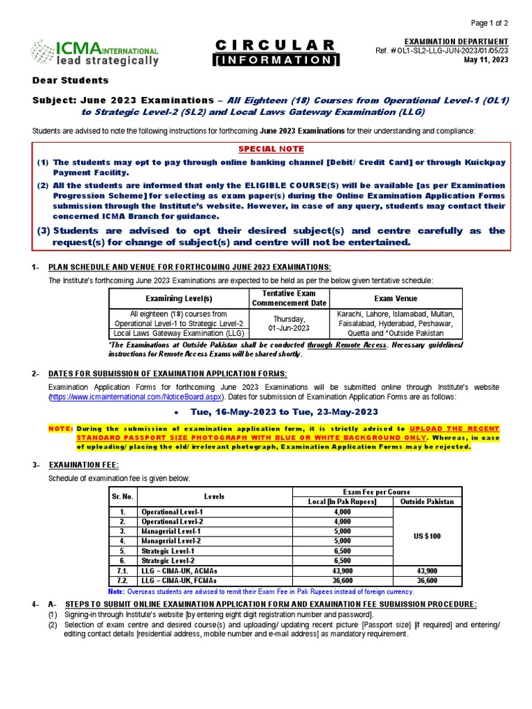 Cir Exm June2023 | PDF