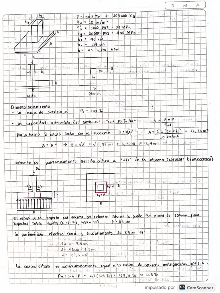 Primer Parcial Cimentaciones | PDF