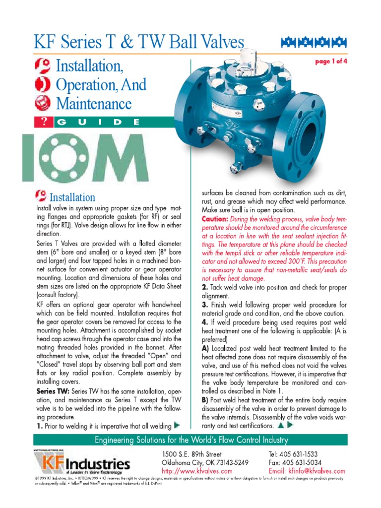 KF Valve Ball 4 900 # RTJ FP | PDF