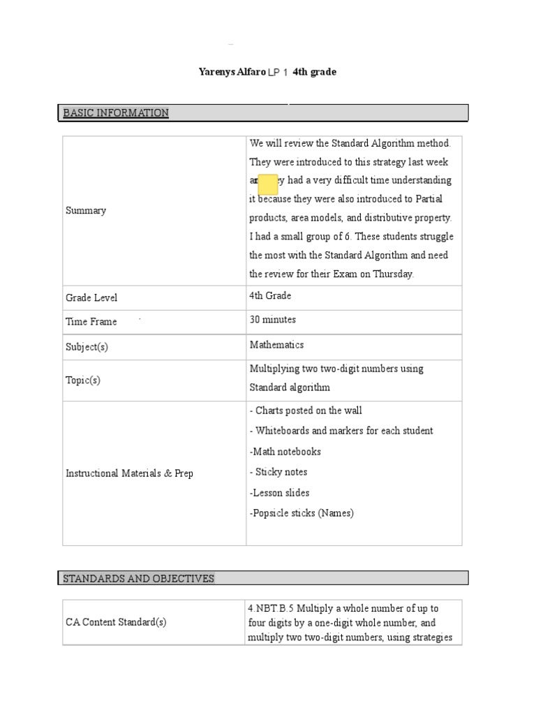 Lesson Plan 1 | PDF | Learning | Communication
