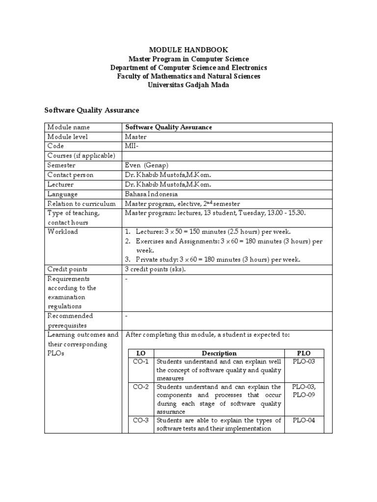 Software Quality Assurance01 | PDF | Software | Software Quality