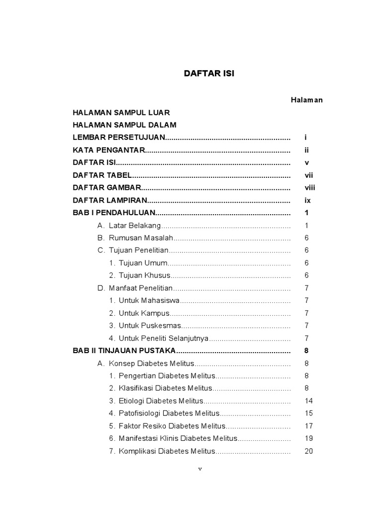Daftar Isi, Gambar, Tabel, Dan Lampiran Proposal Aro Iman Setia Laoli | PDF