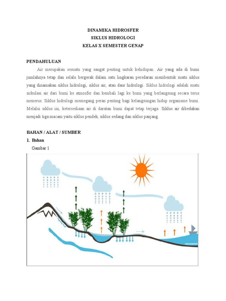 LKPD Kelas X Bab 7 - Siklus Hidrologi - Ema W | PDF | Sains & Matematika