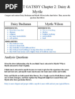 THE GREAT GATSBY Chapter 3: Fitzgerald's Language | PDF