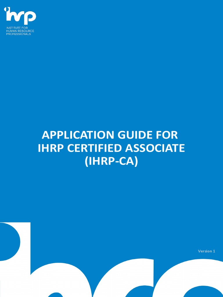 IHRP-CA Application Guide | PDF | Linked In | Academic Degree