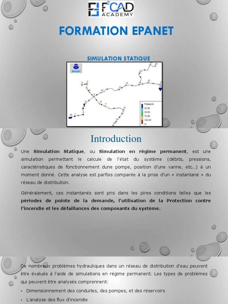16-Simulation Statique | PDF | Hydraulique | Pression