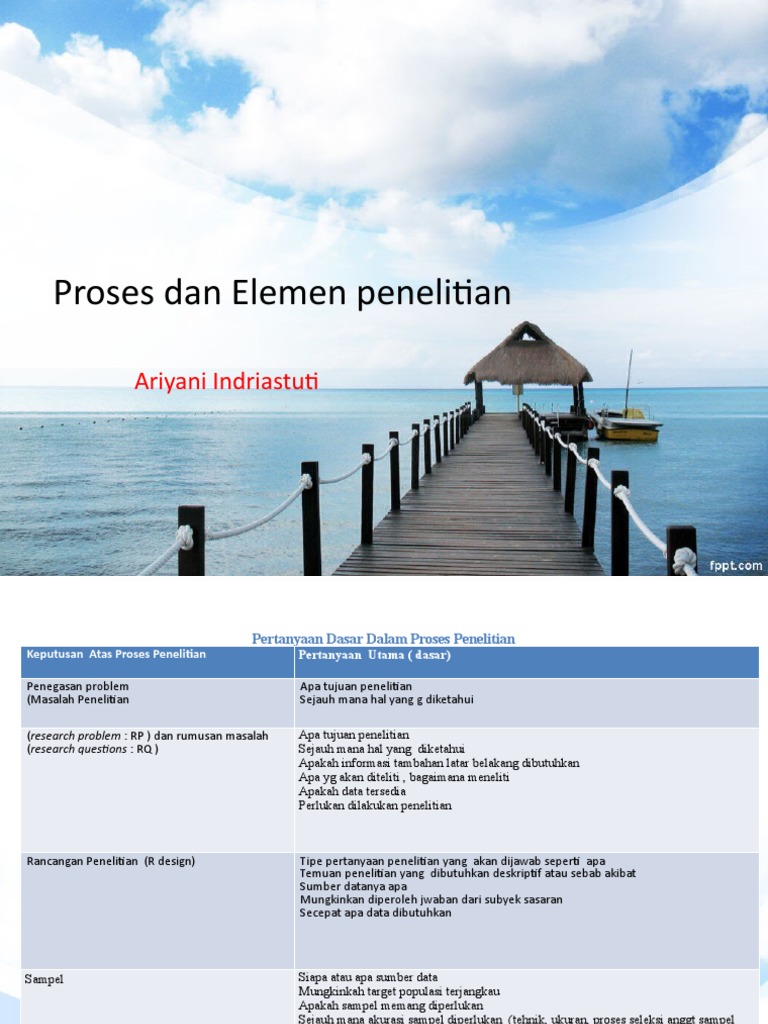 Proses Dan Elemen Penelitian-K3 | PDF | Komputer
