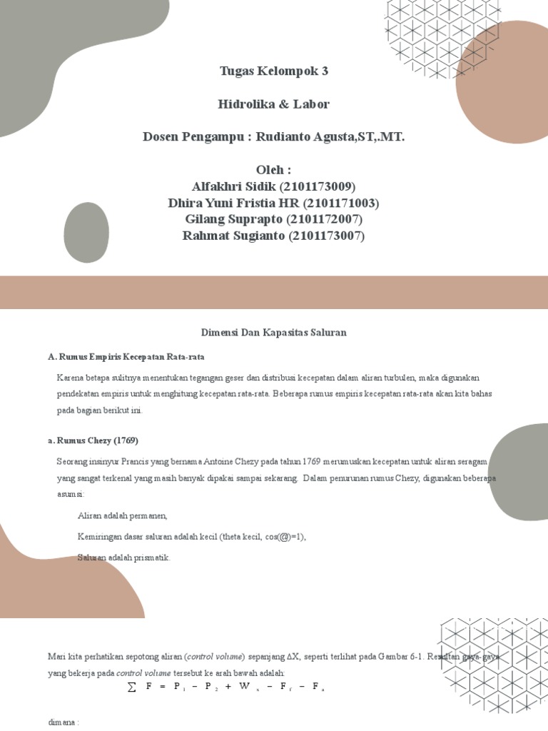 KLP 3 Hidrolika | PDF