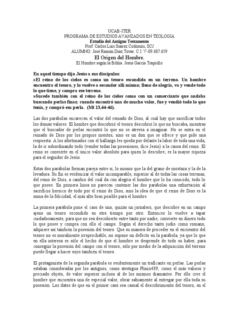 Ensayo N°4 Parabolas | PDF | Jesús | Parábolas de Jesús