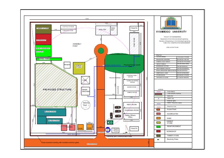 Site Layout Plan for Construction Management Class Project at Kyambogo ...