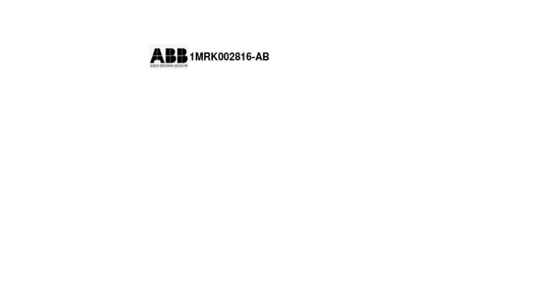 Abb Ret670 | PDF