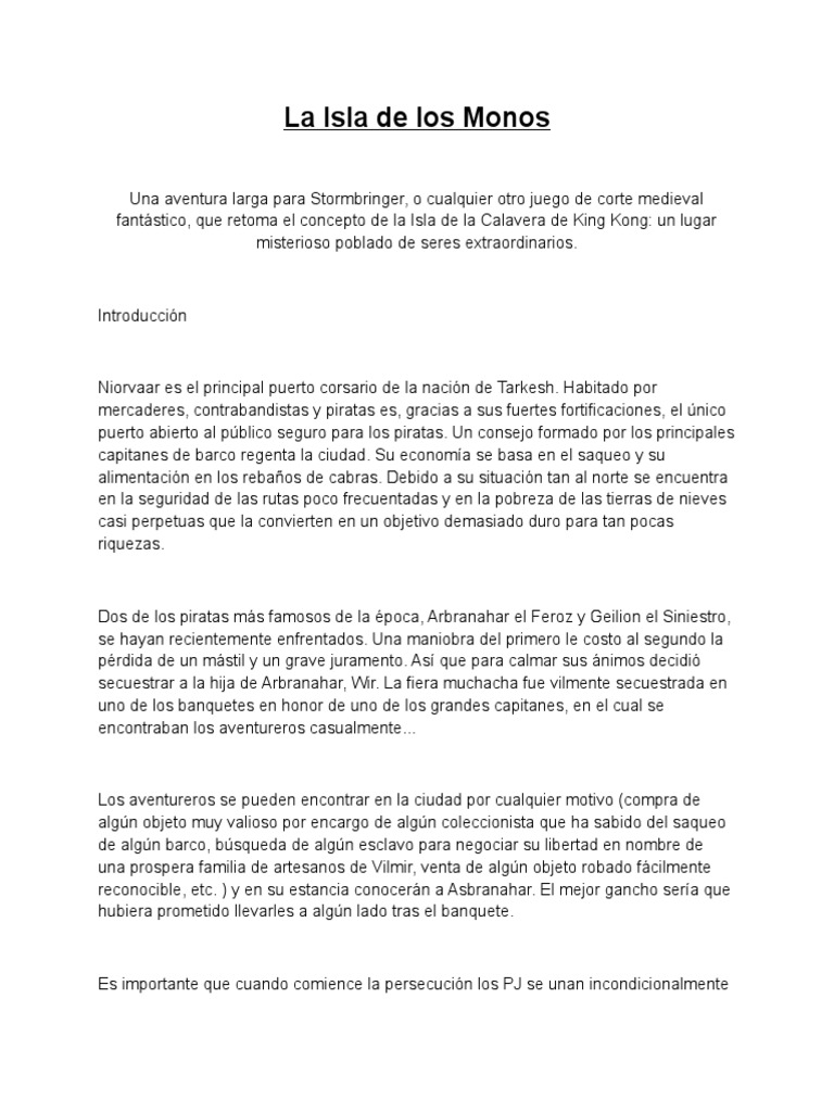 Isla de Los Monos | PDF | Piratería | Mar