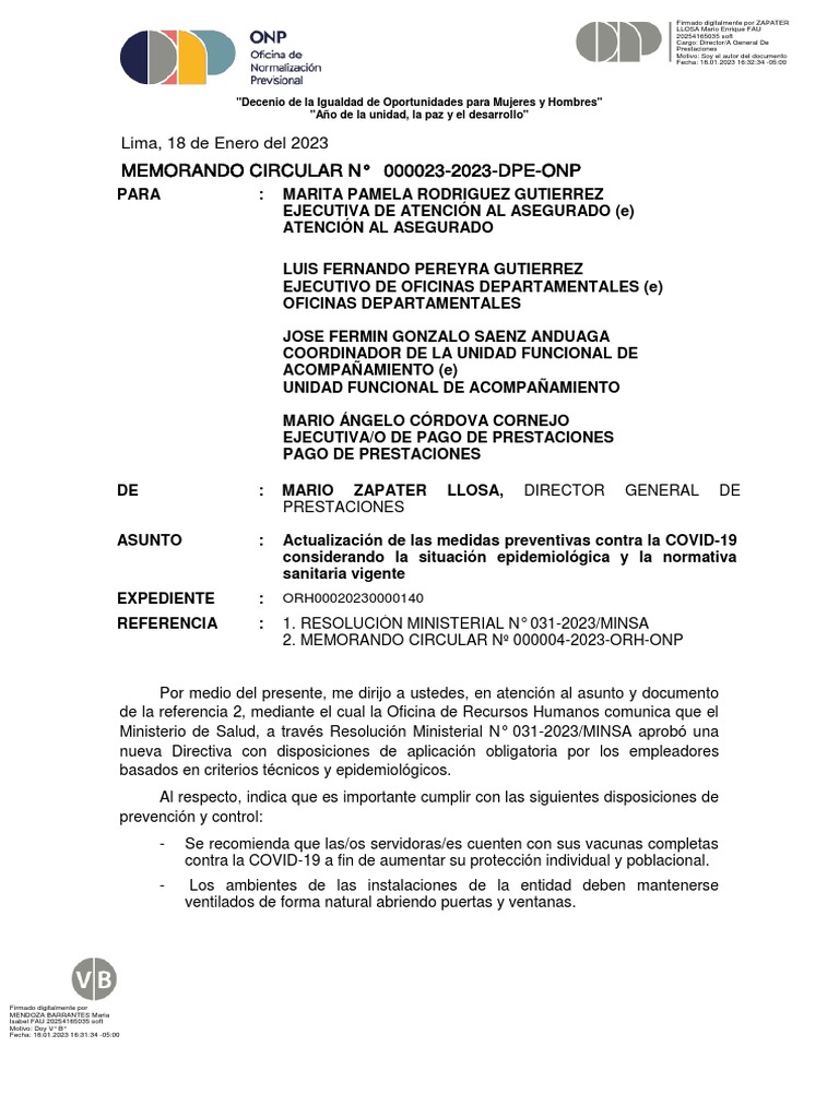 Memorando Circular 000023 2023 Dpe | PDF Memorando Circular 000023 2023 Dpe | PDF