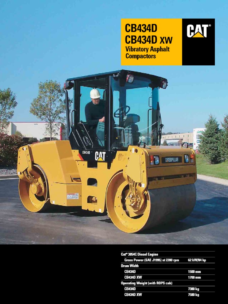 Vibratory Roller - Cb434d Cb434d Cat | PDF