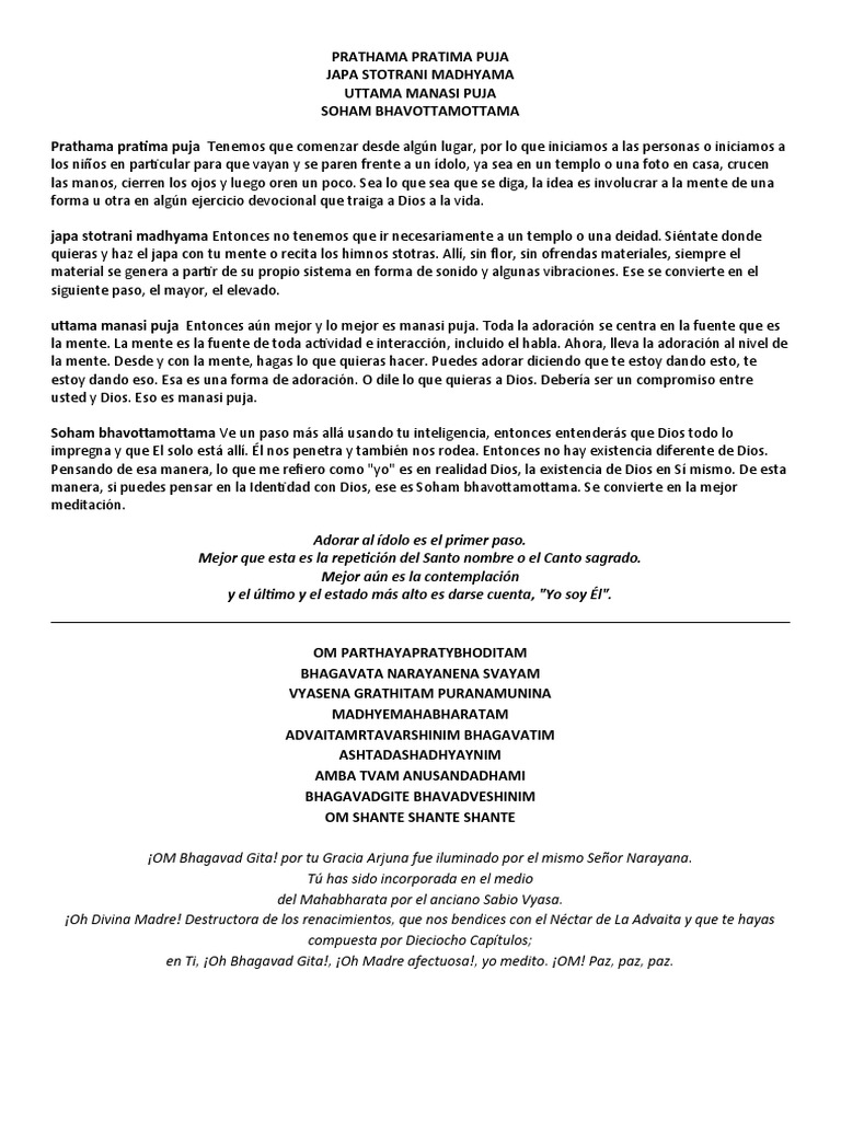 Prathama Pratima Puja | PDF | Dios | Creencia religiosa y doctrina
