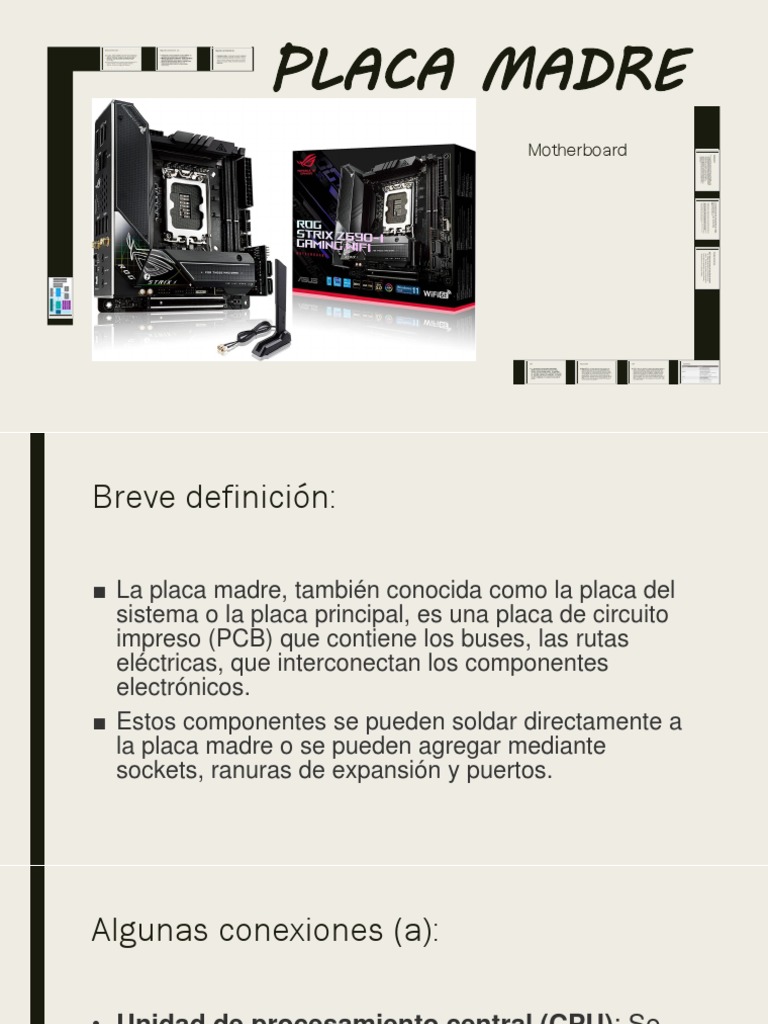 TEMA 3-Placa Madre | PDF | Bios | Arquitectura de Computadores