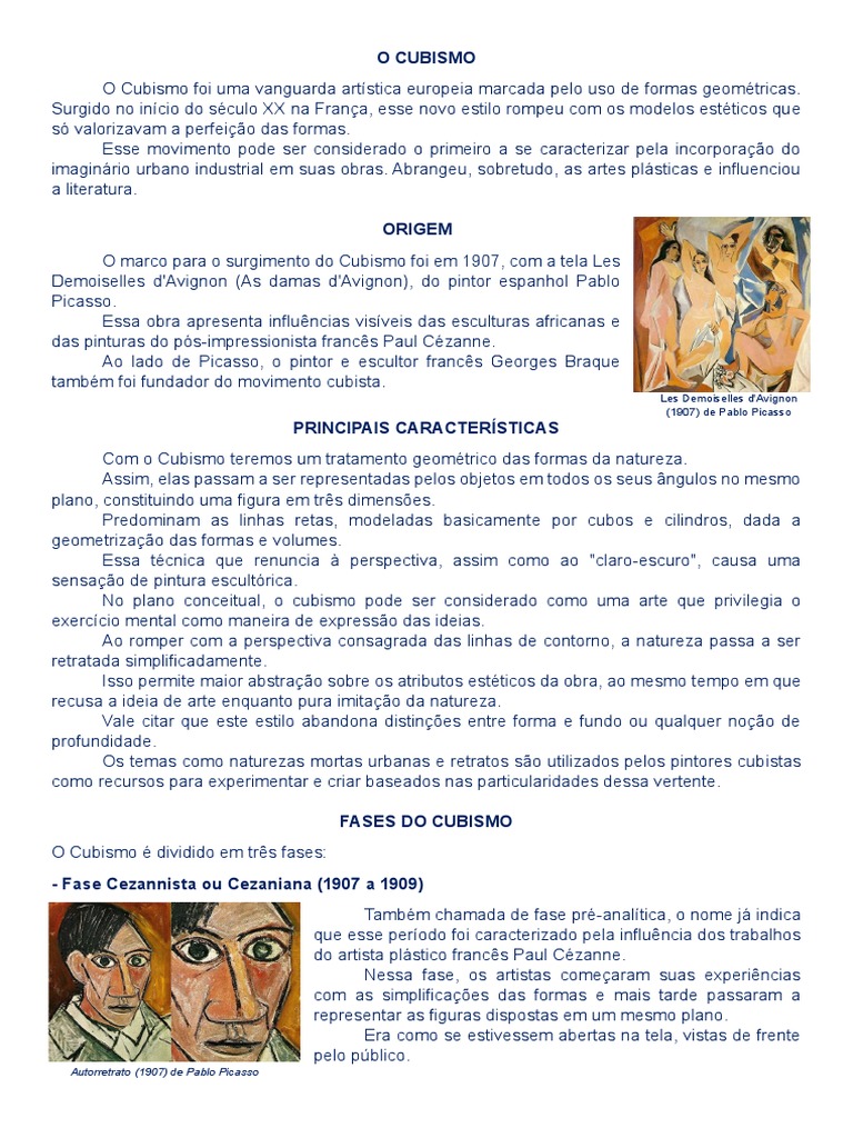 Cubism o | PDF | Cubismo | Pablo Picasso