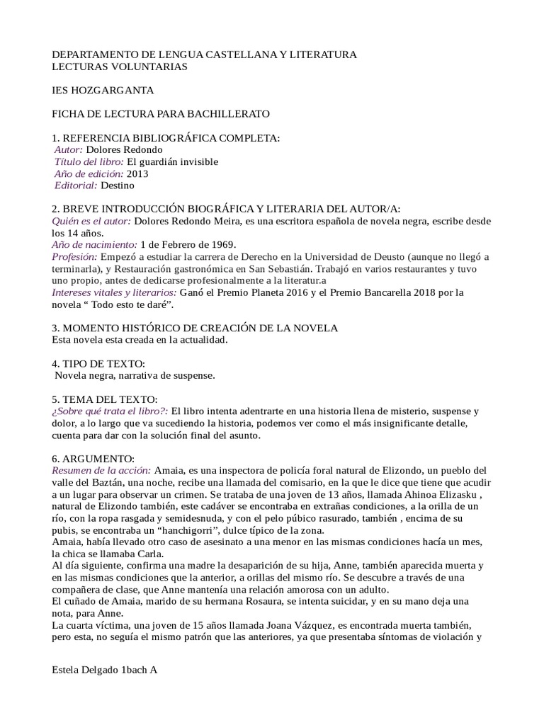 El Guardián Invisible | PDF