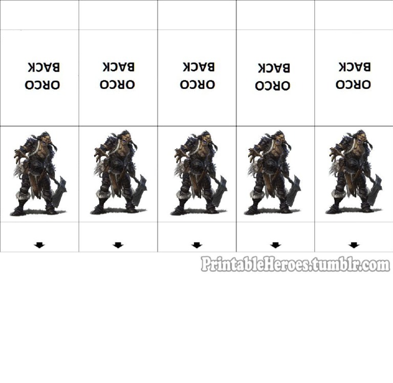 PrintableHeroes Orc SX | PDF