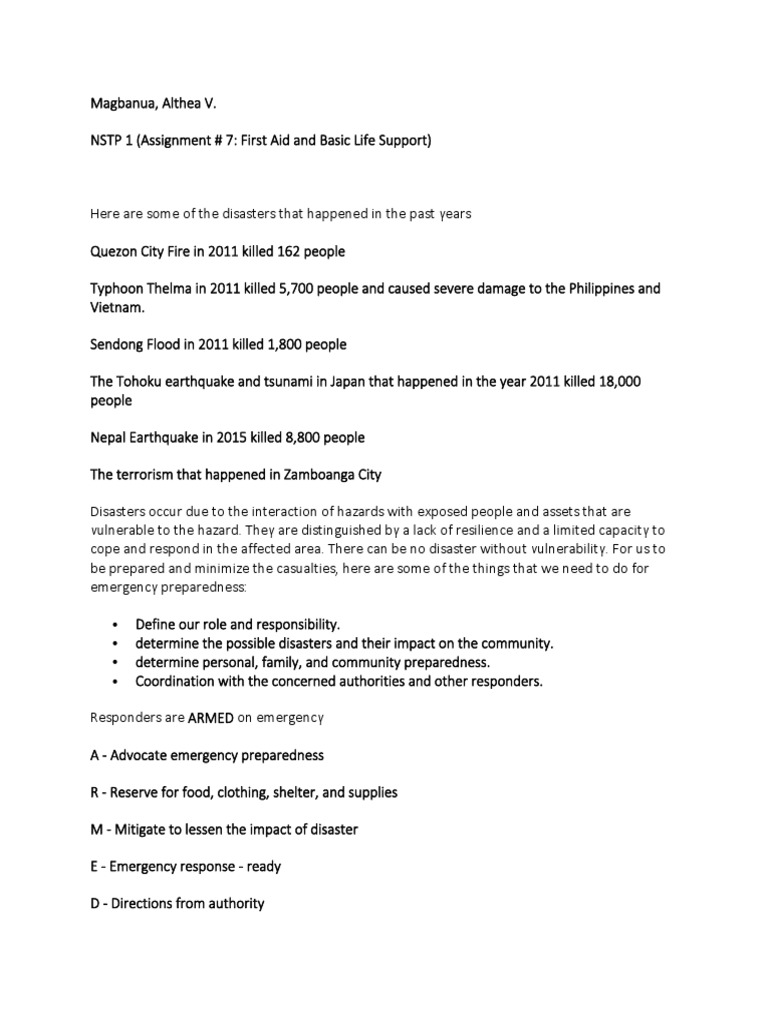 First Aid and Basic Life Support | Download Free PDF | Emergency ...