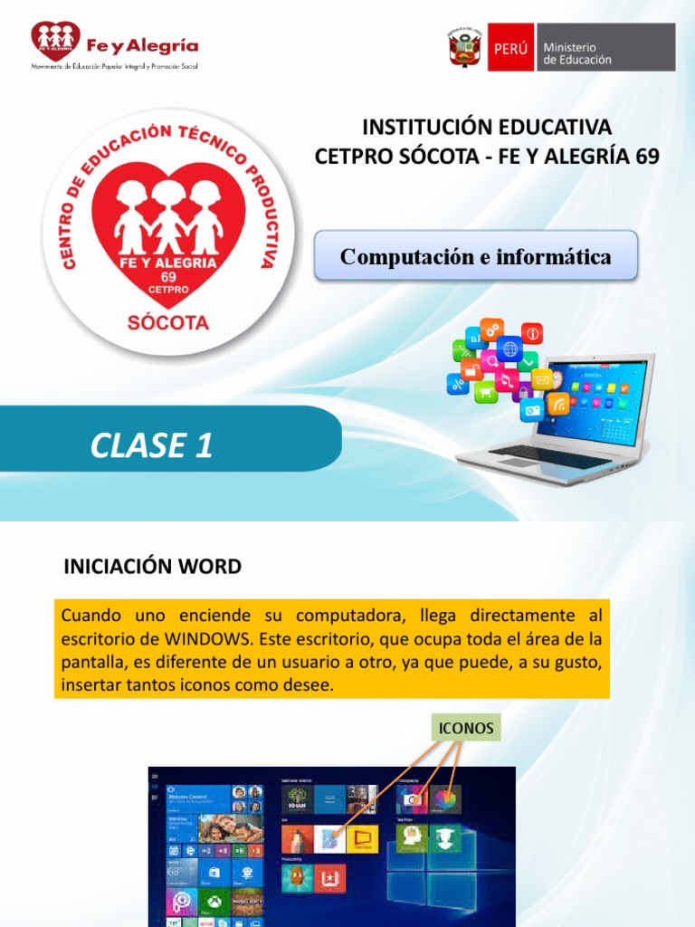 Clase Informática 01 | PDF | Microsoft Word | Ingeniería Informática