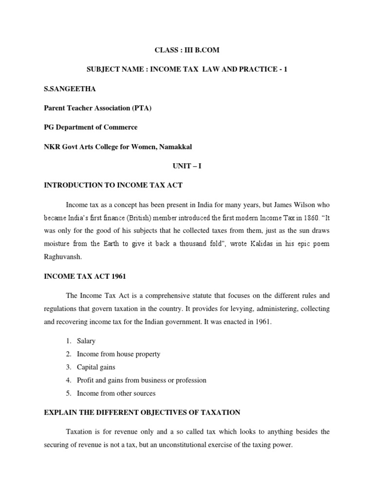 Income Tax Law And Practice 3 PDF
