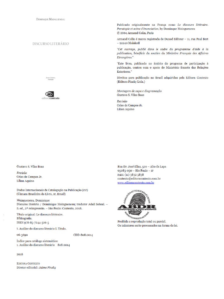 Discurso Literário | PDF