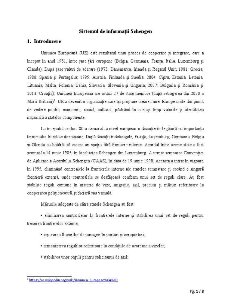 Sistemul de Informatii Senghen | PDF