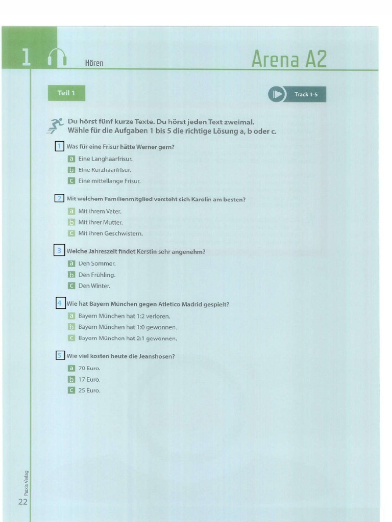 Hören A1 230424 | PDF