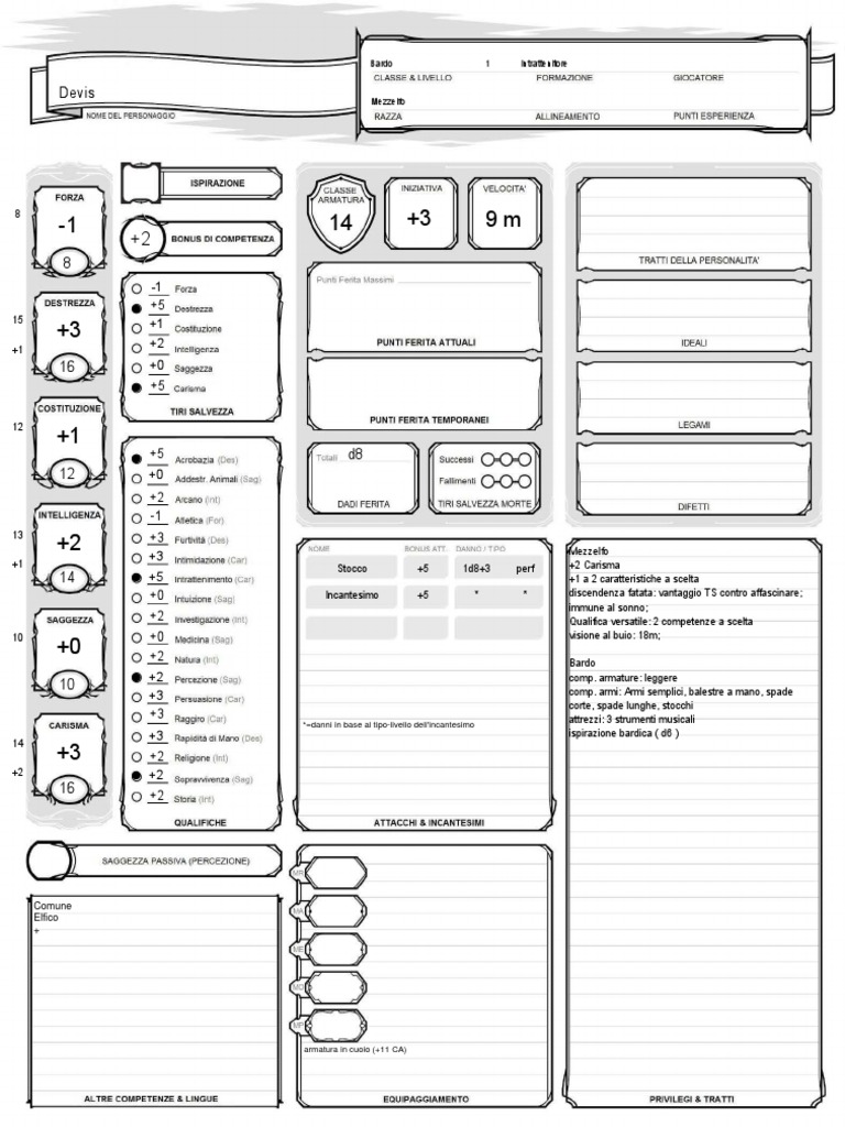 Bardo 1 Mezzelfo | PDF