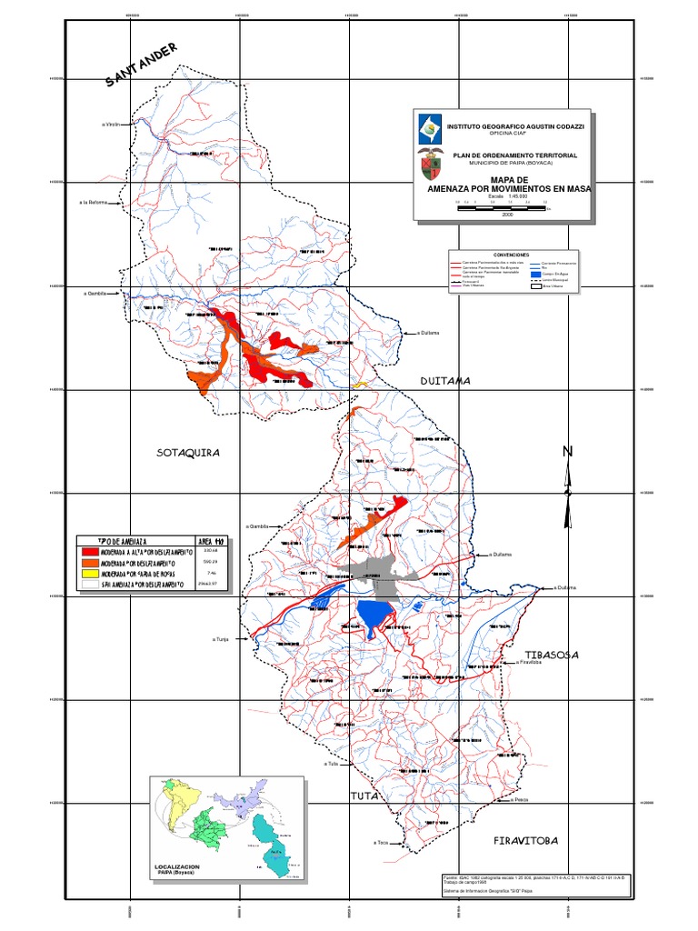 Mapa de Amenaza Por Movimiento de Masa | PDF