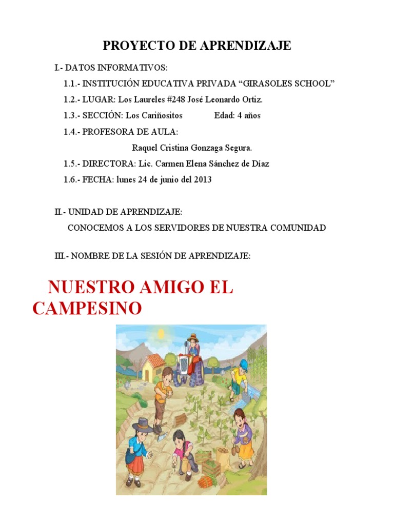 01conocemos A Los Servidores de Nuestra Comunidad Ii | PDF | Evaluación ...
