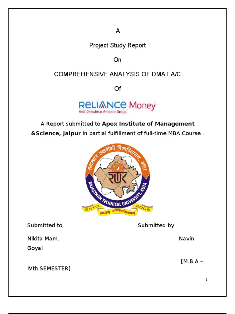 Comprehensive DMAT A/C Analysis Report | PDF | Securities (Finance ...