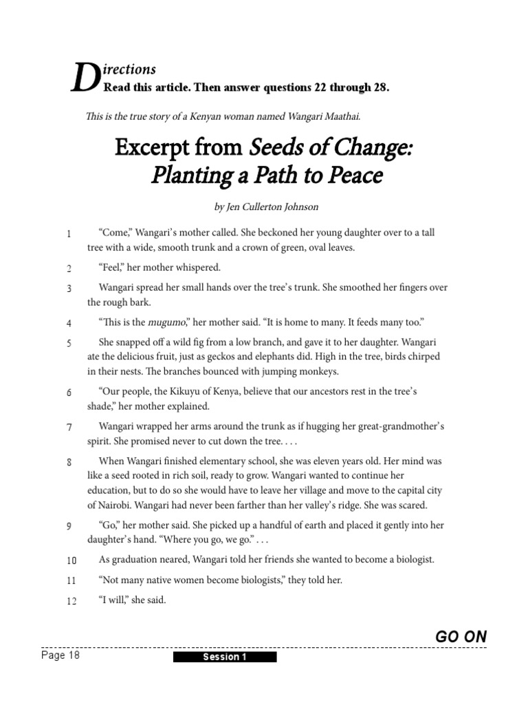 Seeds of Change g5 Fiction | PDF