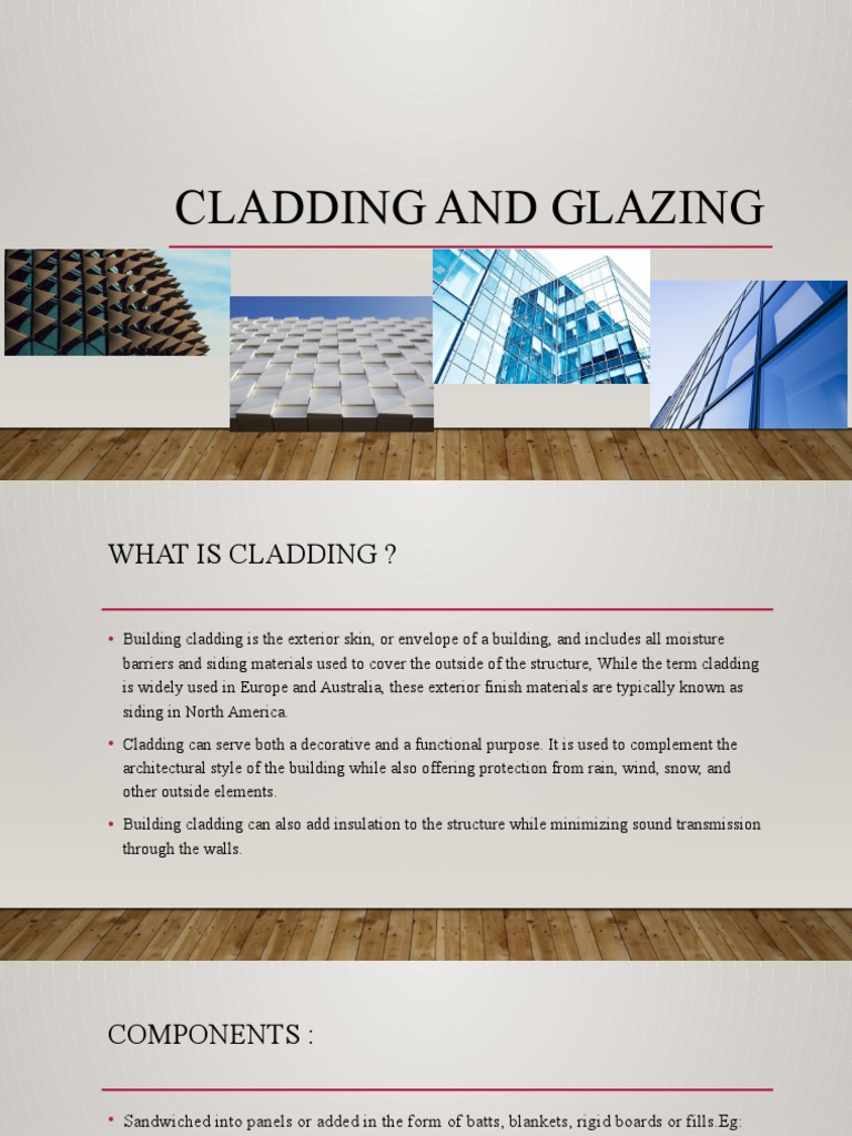 Cladding and Glazing | Download Free PDF | Wall | Framing (Construction)