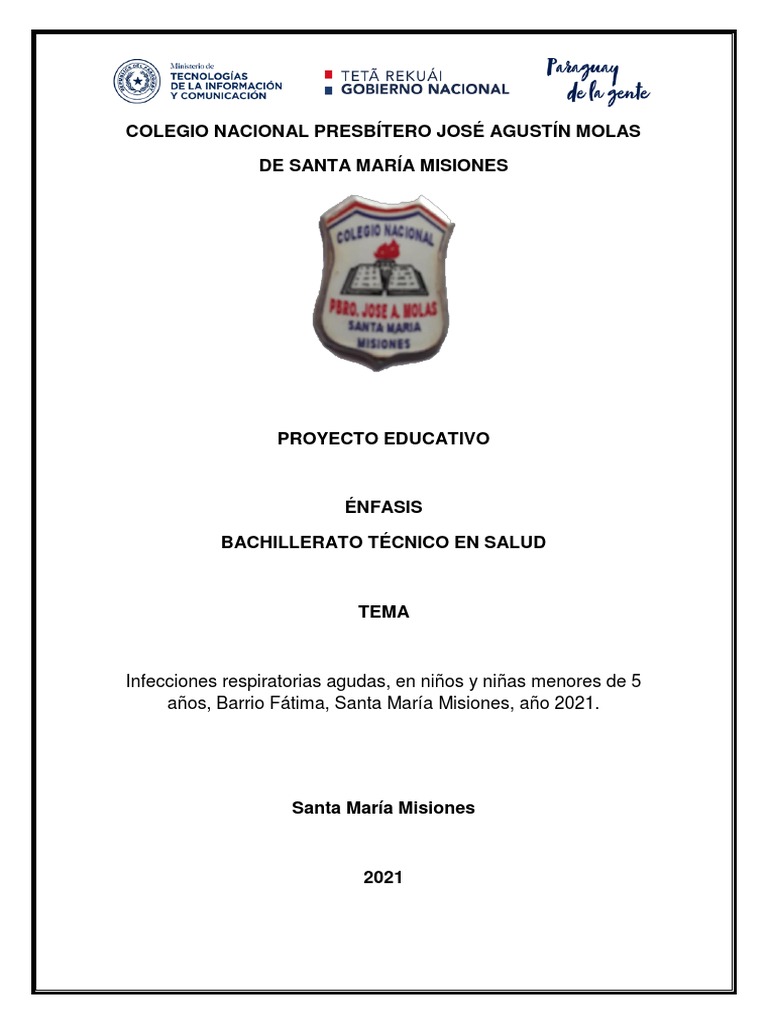 Enfermedades Respiratorias - Proyecto 2021 | PDF