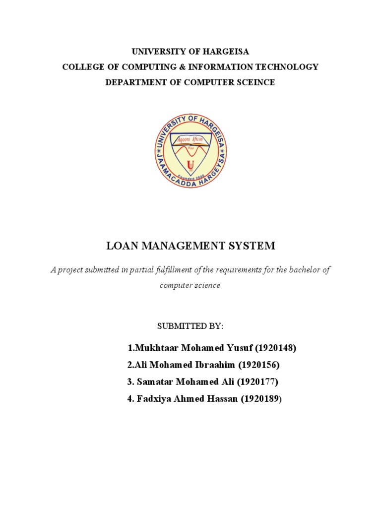 Loan Management System | PDF | Loans | Web Application