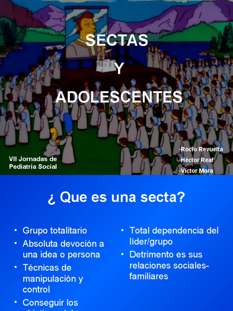 Sectas Presentacion | PDF | Secta | Sicología