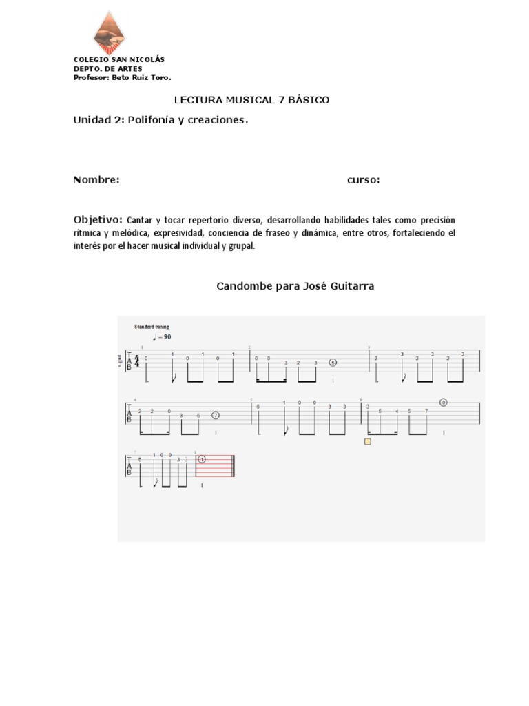 Candombe Guitarra | PDF | Arte