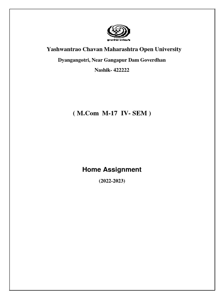 M Com Sem Iv 2022-23 | PDF | Methodology