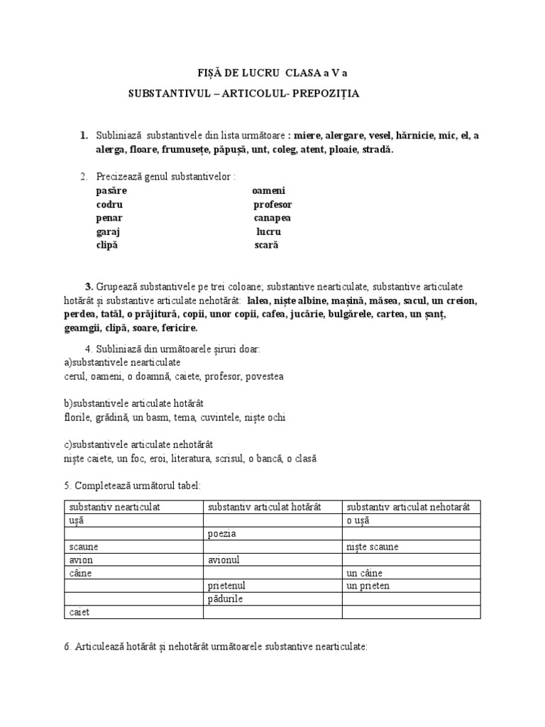Articolul-Fișă de Lucru | PDF
