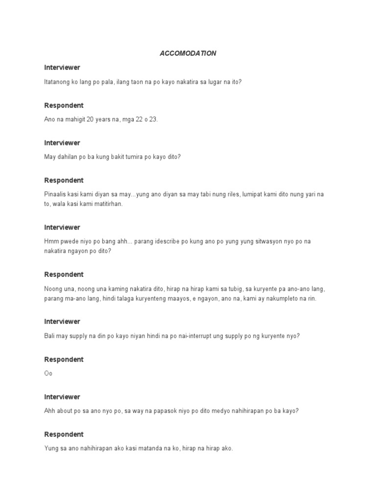 Interview Verbatim | PDF