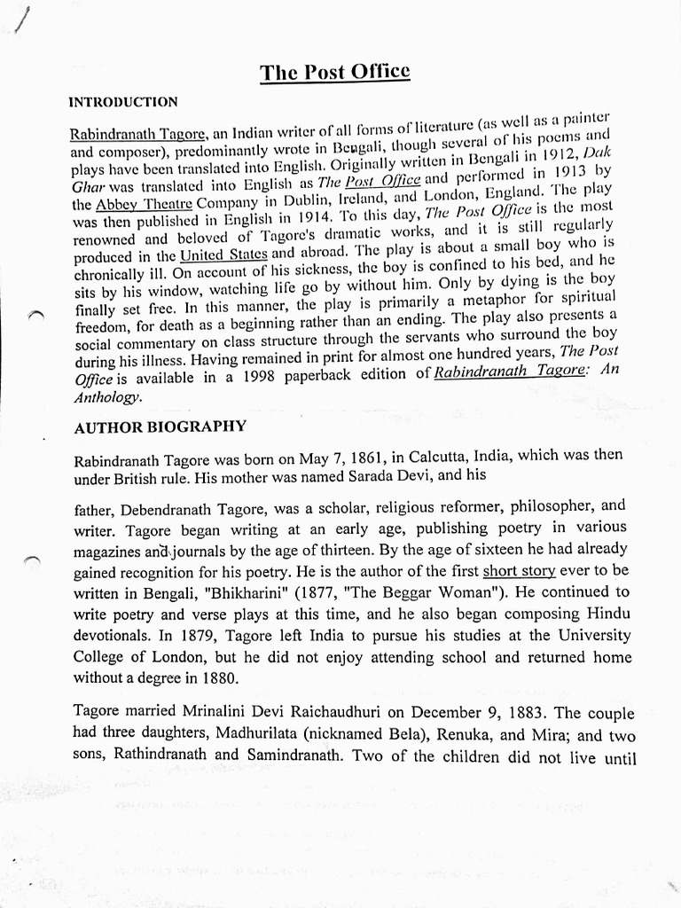 The Post Office | PDF