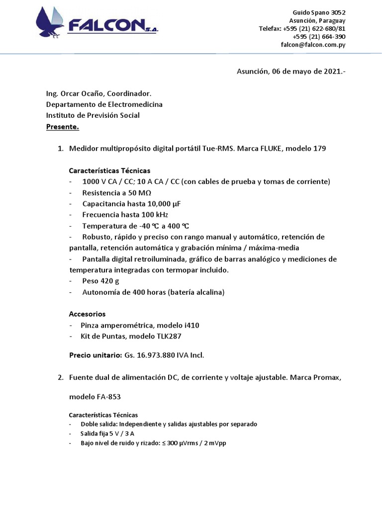 Cotización - Equipos Taller | PDF