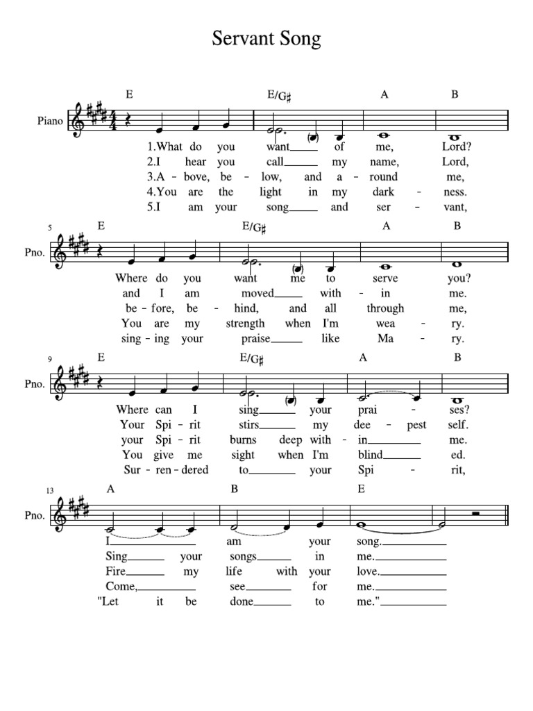 Servant Song | PDF